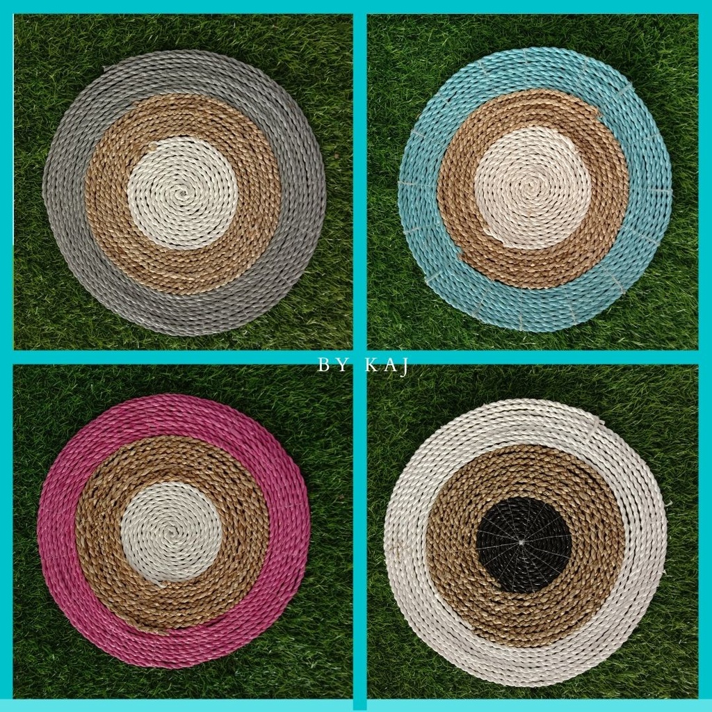 Jual PLACEMAT / ALAS PIRING / ALAS MEJA ANYAMAN SEAGRASS DIAMETER 35 CM ...