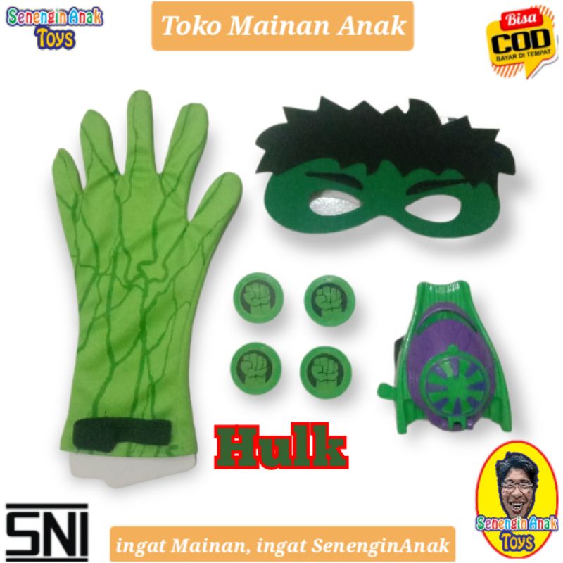 Jual Topeng hulk senjata sarung tangan super hero Hulk murah ...
