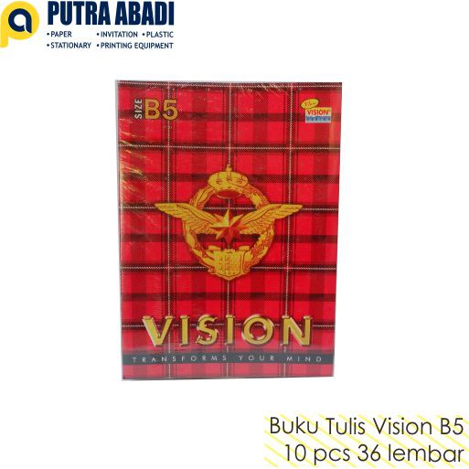 Jual Buku Tulis B5 Vision 36 Lembar (Isi 10 buku) | Shopee Indonesia