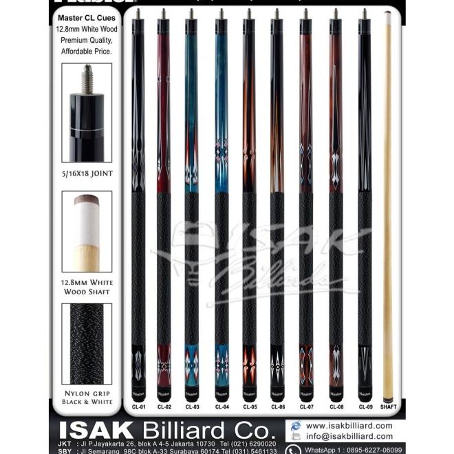 Jual Jh002 Master Pool Cue Cl-03 - Classic Stick Billiard Stik Biliar ...
