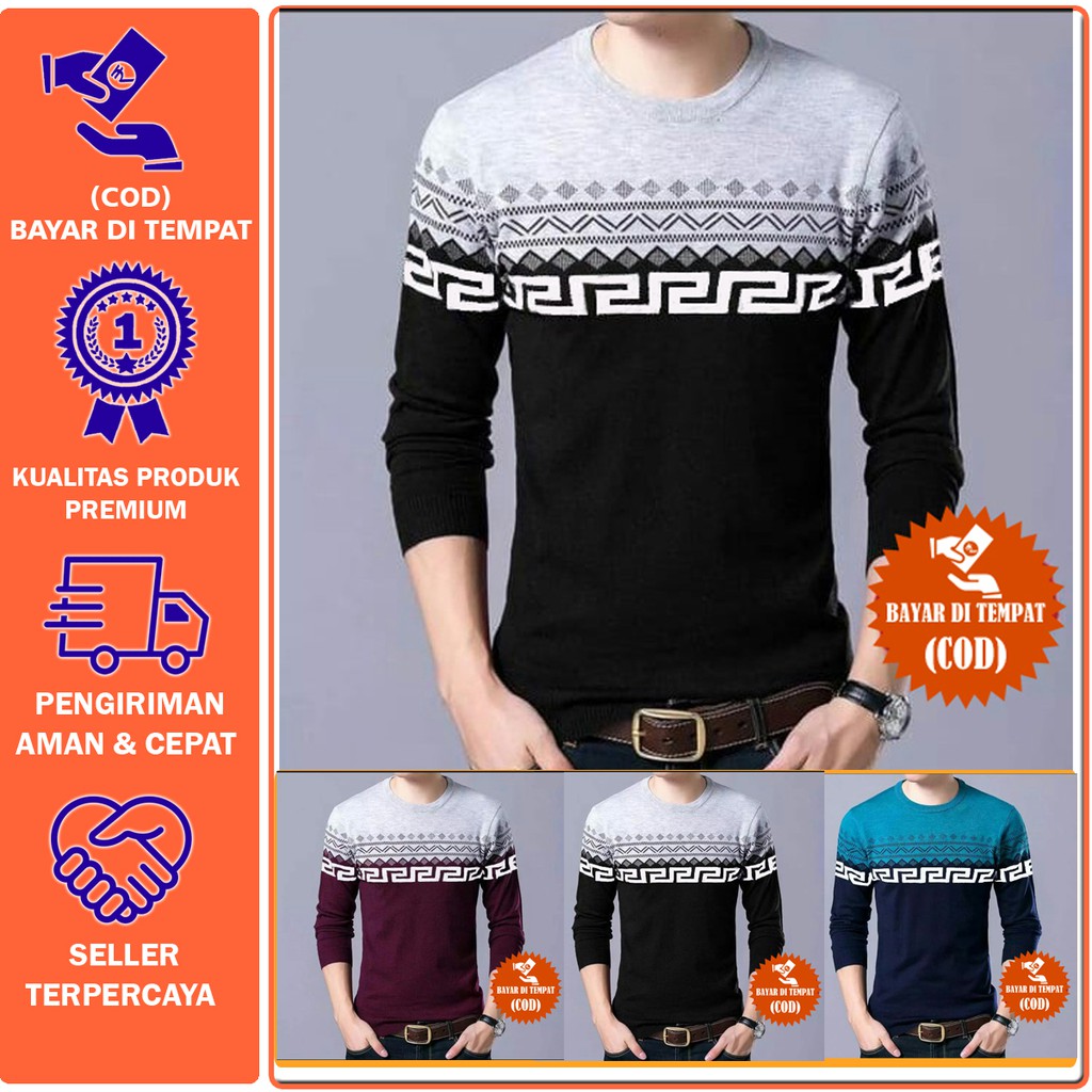 Jual Sweater Rajut PRIA BATIK KONTEMPORER / SWEATER WANITA / SWEATER ...