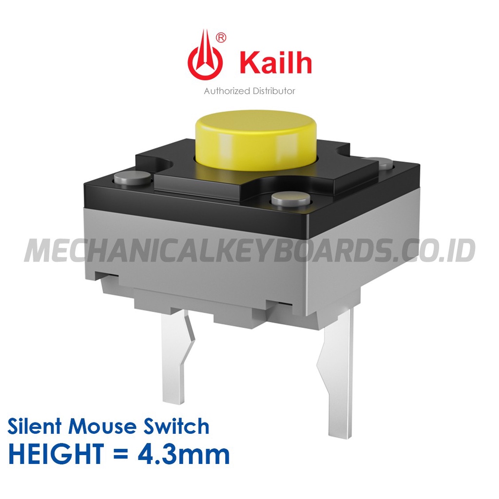 Jual Kailh Silent Mouse Micro Switch (Yellow - 4.3mm) | Shopee Indonesia
