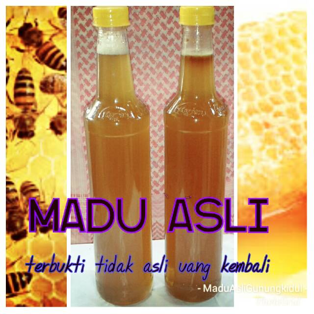 Jual MADU ASLI PANENAN 100% / MADU SUPER ASLI 1000 gr kemasan botol ...