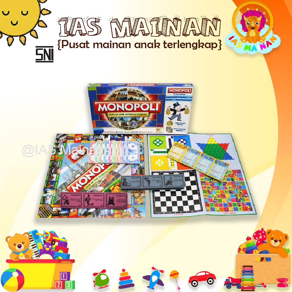 Jual PERMAINAN MONOPOLI INTERNASIONAL MAINAN JADUL ANAK MA111 | Shopee ...