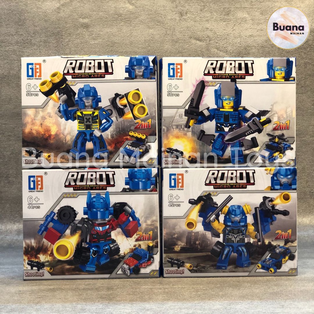Jual BRICKS GREAT FRIEND AUTOBOT 4 IN 1 MAINAN EDUKASI ANAK COWO BRICK ...