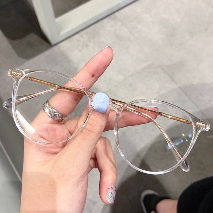 Jual WD Kacamata Anti Blue Light Anti Radiasi Blue Ray Gaya Korea 2022 Bentuk Bulat Bahan Metal ...