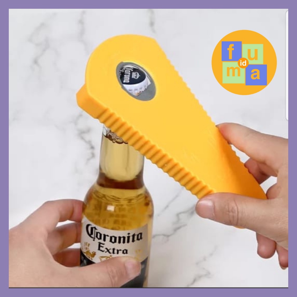 Jual Alat Pembuka Kaleng Tutup Botol Kuning bentuk Segitiga Jar Opener ...