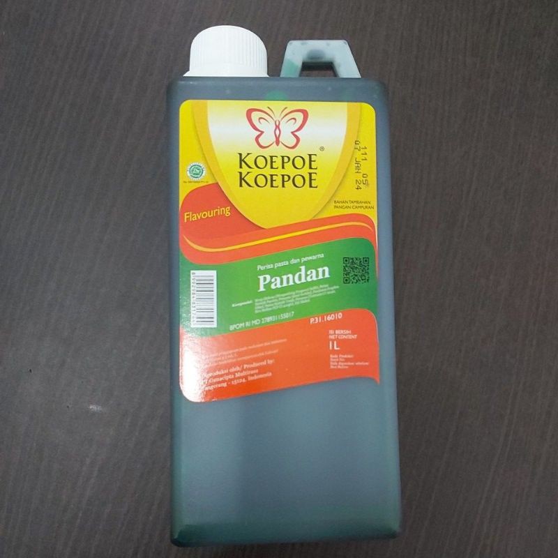 Jual pasta pandan kemasan 1liter koepoe koepoe | Shopee Indonesia