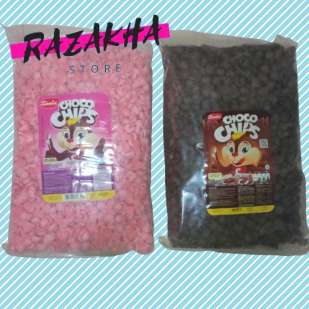 Jual Sereal Simba Choco Chips 1kg / Choco Chips 1 Kg Coklat STRAWBERRY ...