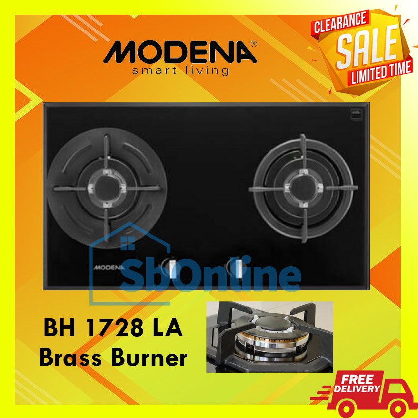 Jual Kompor Tanam Modena 2 Tungku BH 1728 LA Full Kuningan | Shopee ...