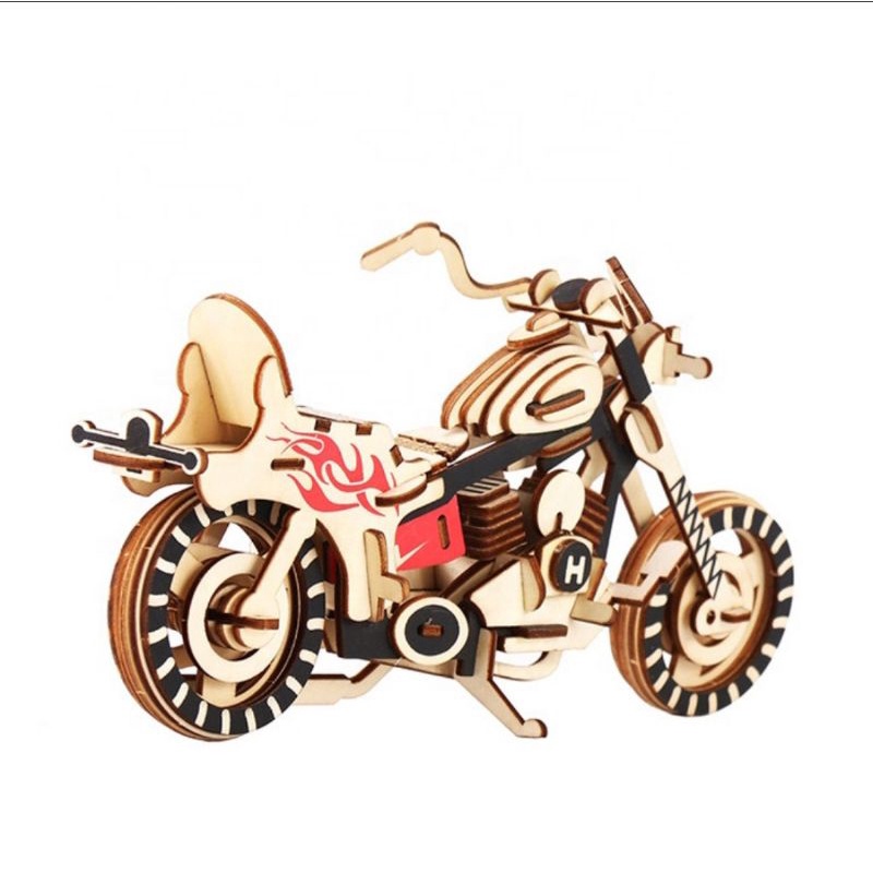 Jual Puzzle Kayu 3 Dimensi Puzzle Motor Halley - Motor Gede | Shopee ...
