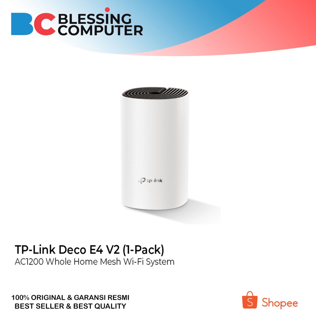 Jual TPLink Deco E4 V2 (1 Pack) AC1200 Whole Home Mesh WiFi System ...
