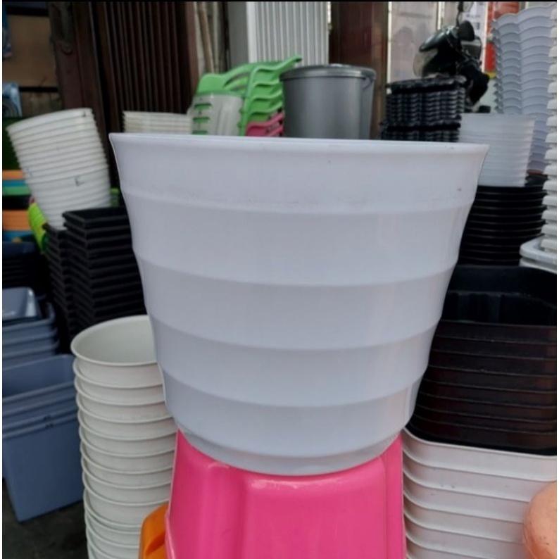 Jual Pot Bunga Tawon Putih ( Bukan dari bahan daur ulang ) | Shopee ...