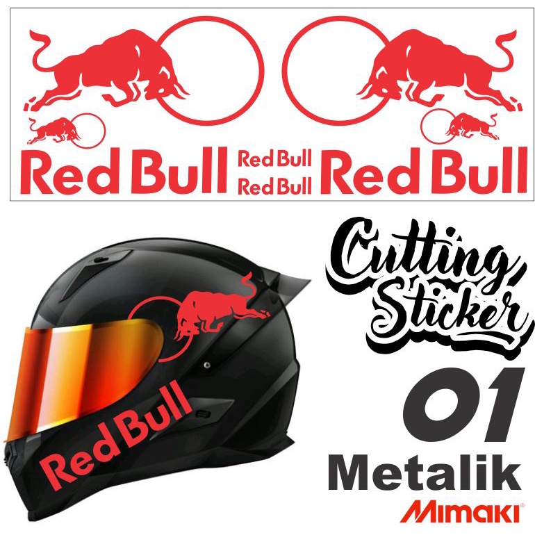 Jual Sticker helm redbull set murah kyt tt course nfr stiker red bull ...