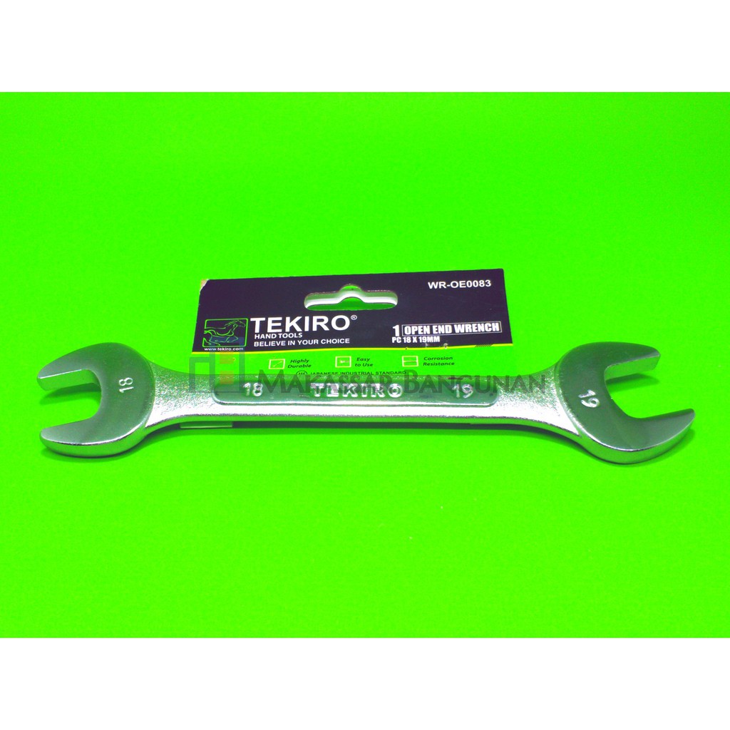 Jual TEKIRO Kunci Pas 18 x 19 mm / Tools / Alat Perkakas | Shopee Indonesia