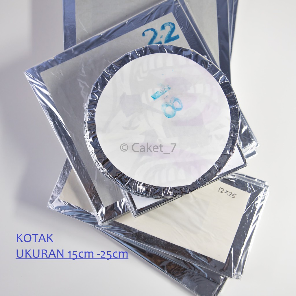 Jual KOTAK/BULAT UK 15cm s/d 25cmTatakan/Alas kue Tart ulang tahun ...