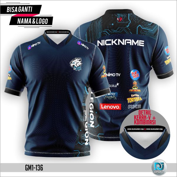 Jual Jersey Evos Esports Gaming Mobile Legend PUBG Custom Full Printing ...