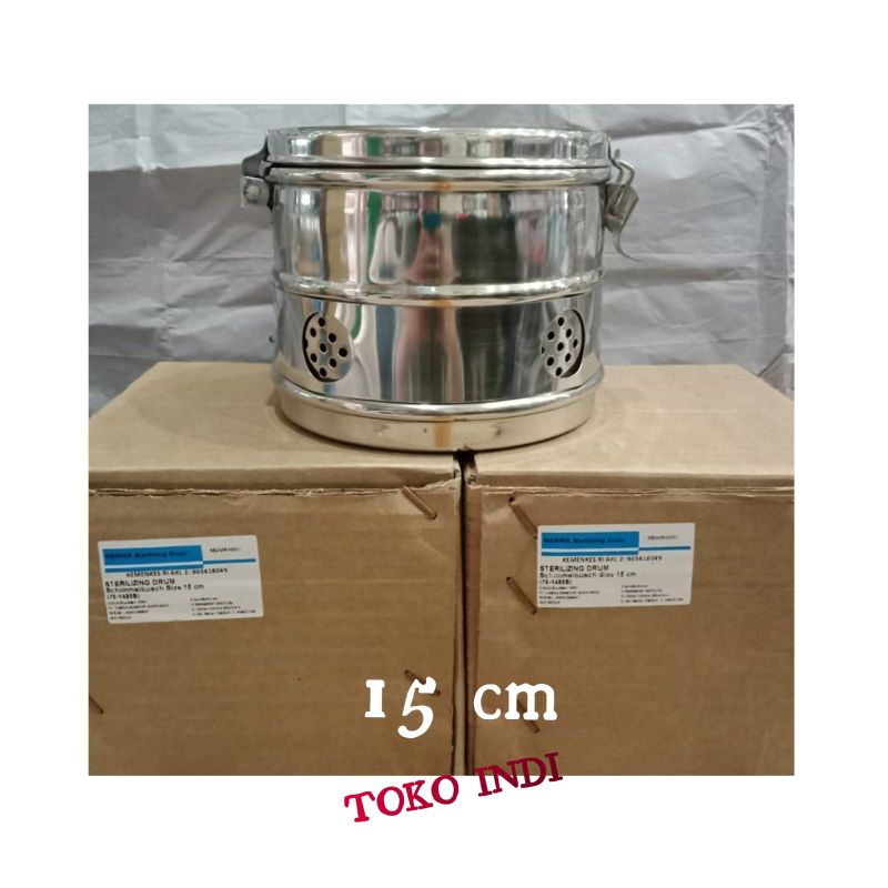 Jual Tromol 15 cm/Dressing Drum 15 cm/Tromol Kasa 15 cm Stainless ...
