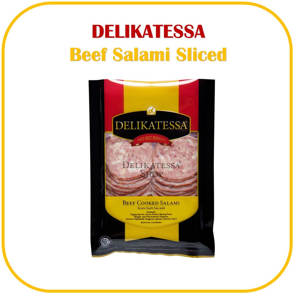 Jual Beef Salami Sliced Daging Sapi Salami Pizza Halal | Shopee Indonesia