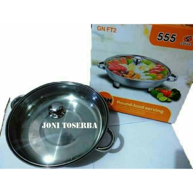 Jual Wadah Prasmanan Saito 555 Fast Food Dish Bulat GN FT2 | Shopee ...