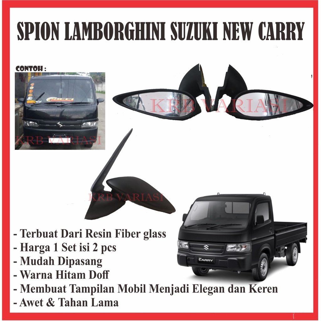 Jual SPION LAMBORGHINI MOBIL SUZUKI NEW CARRY PICK UP / Spion LAMBO New ...