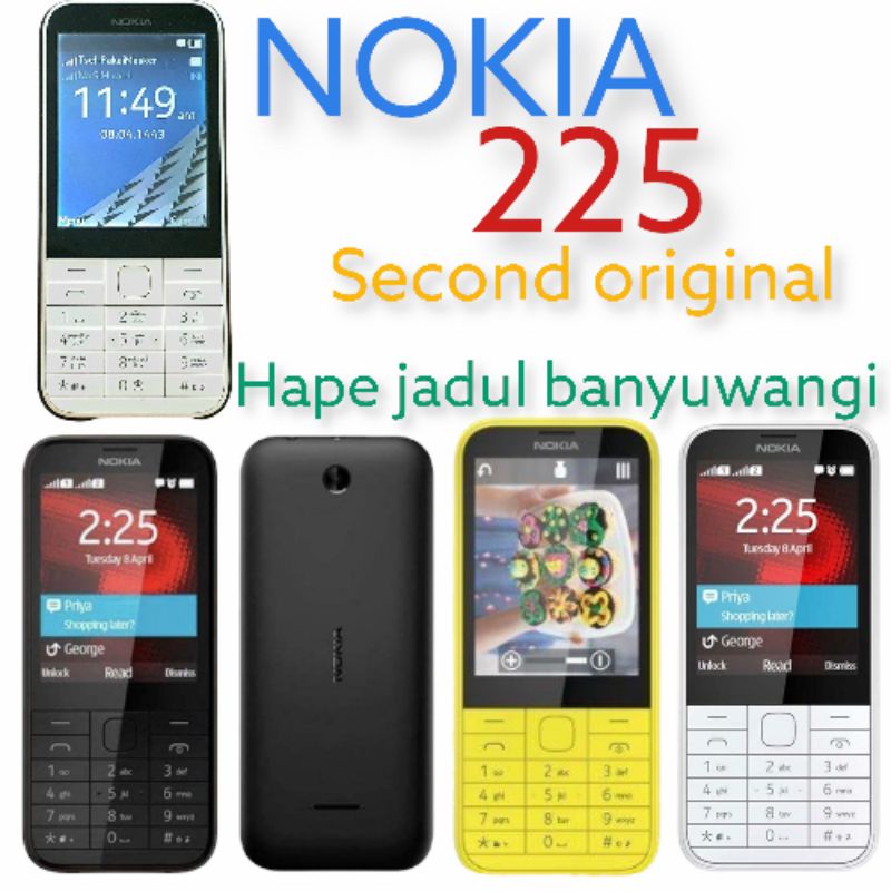 Jual termurah hp Nokia 225 210 230 220 second original , kualitas baik ...
