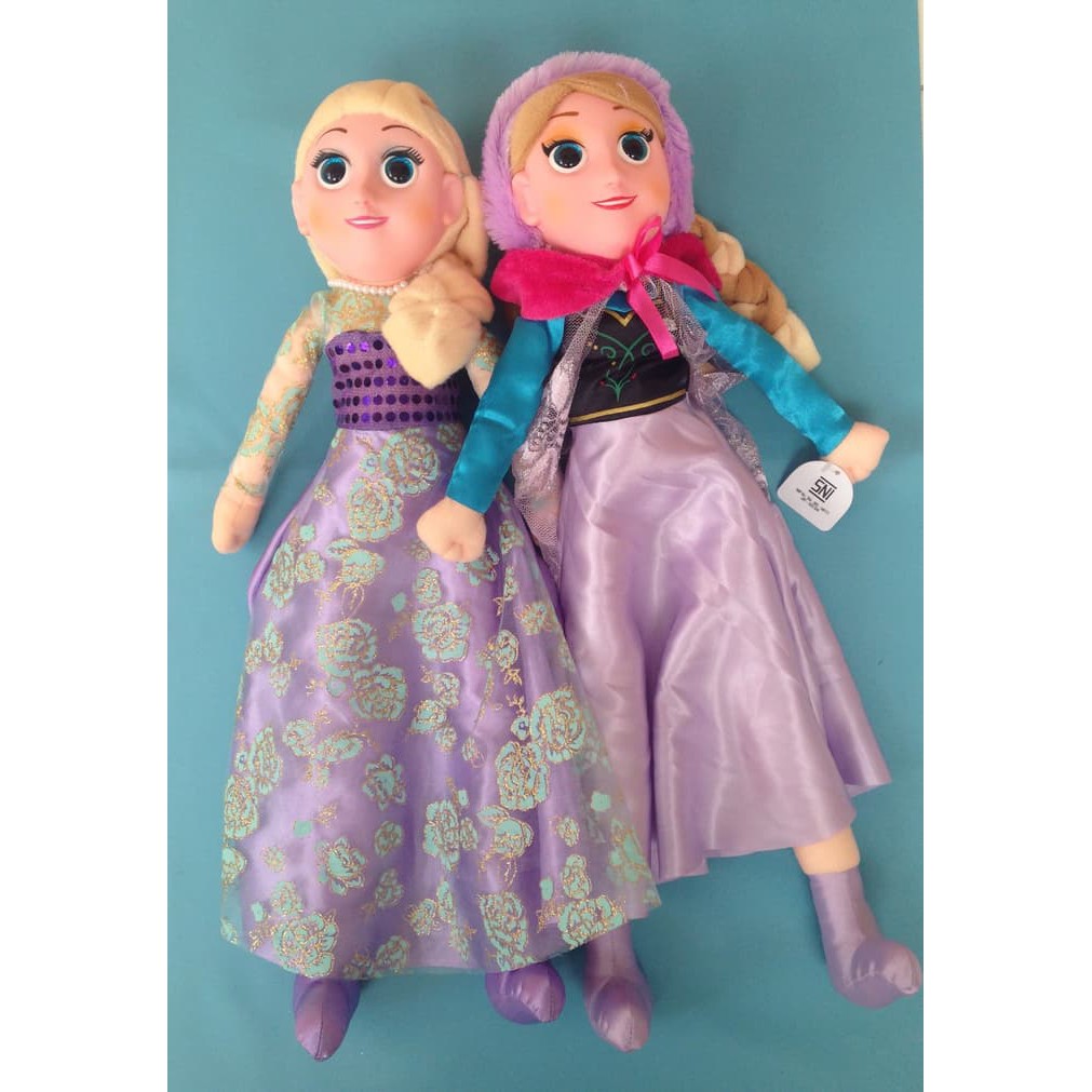 Jual Boneka Frozen fever Anna Elsa :Muka Karet | Shopee Indonesia