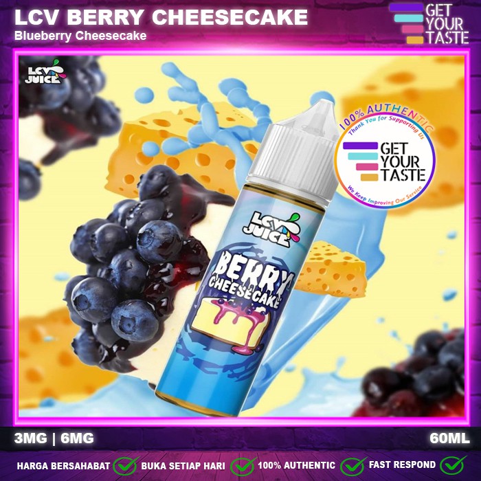 Jual Liquid LCV Berry Cheesecake 60ML by LCV Juice - Blueberry Cheese ...