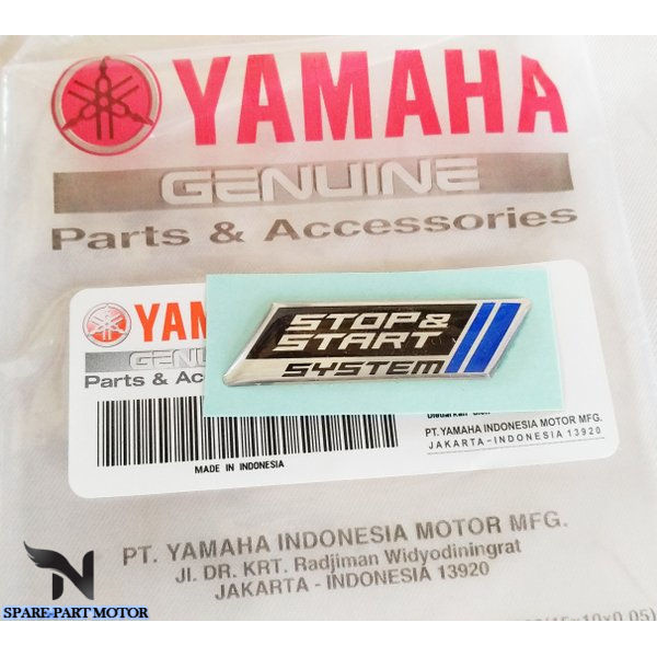 Jual Emblem Sticker Stiker Logo Sss Start Stop System Aerox Mio M3 Soul ...