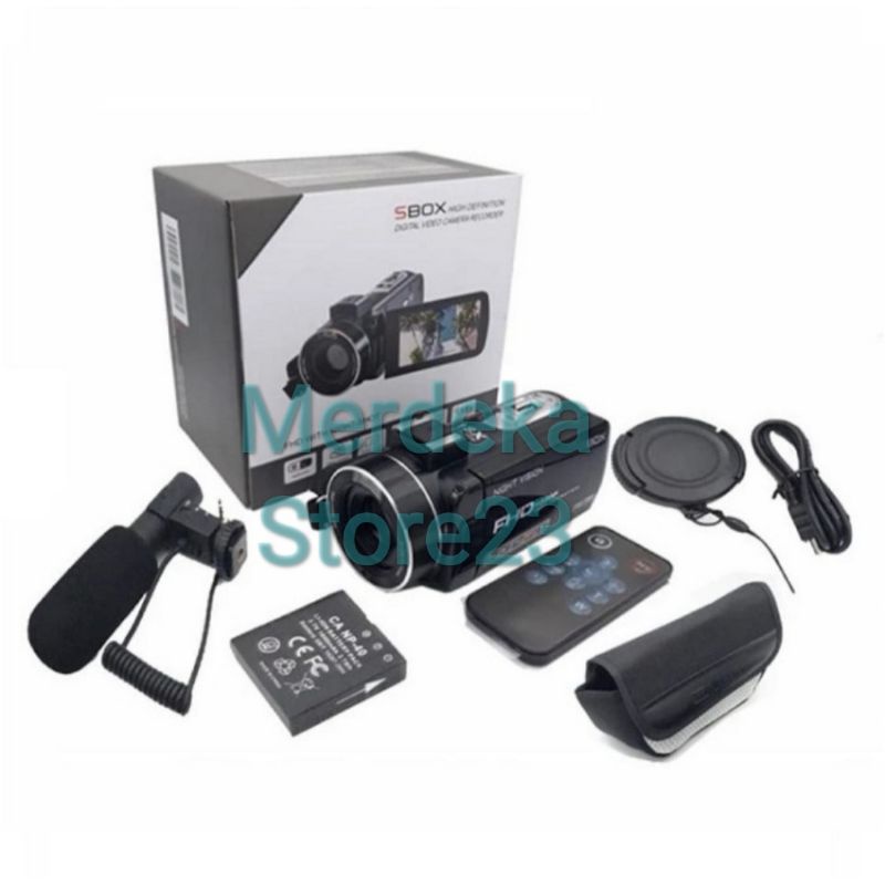 Jual SBOX S530 Handycam Full HD 24.0MP - Hitam (Resmi) Free Mic Vlog ...