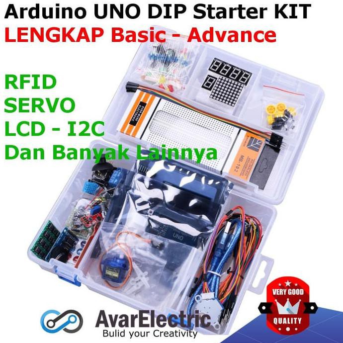 Jual Arduino Uno Starter Kit Komplit Rfid Servo Stepper Shopee Indonesia