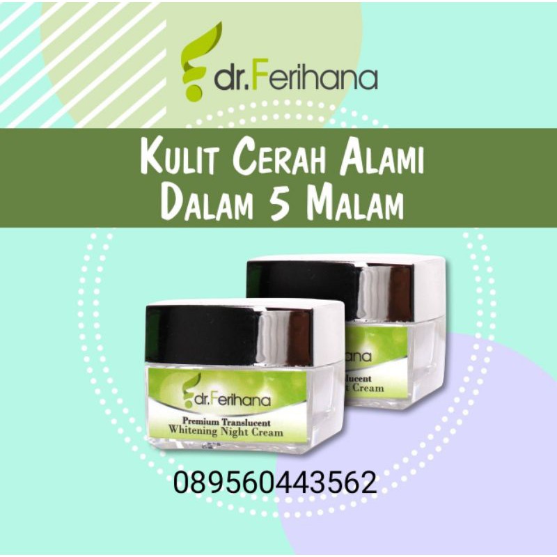 Jual dr ferihana krim malam translucent | Shopee Indonesia