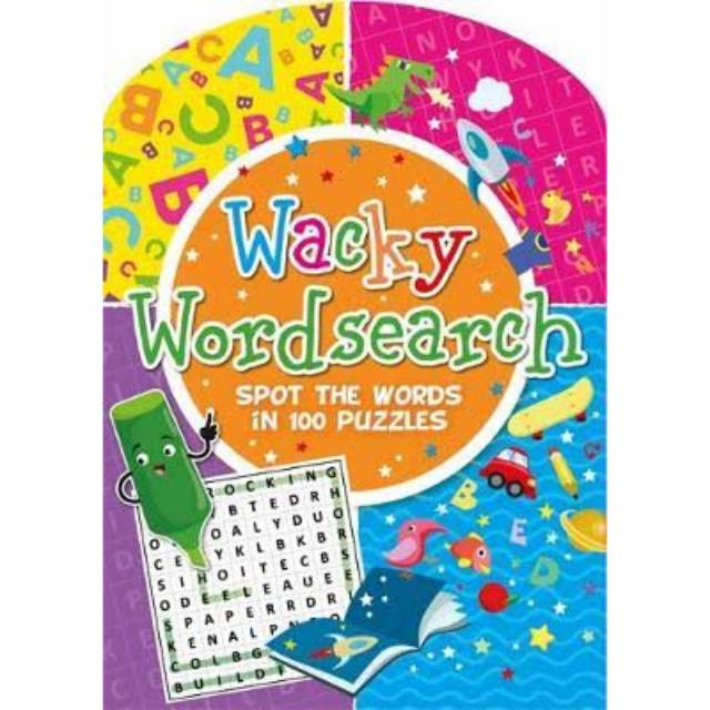 Jual Wacky Wordsearch : Shaped Puzzles for Kids | Shopee Indonesia