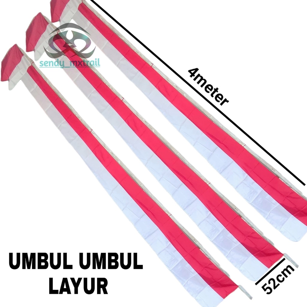 Jual BENDERA PANJANG 4 METER JUMBO | Shopee Indonesia
