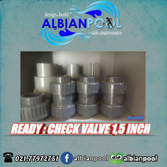Jual Spring Check Valve PVC 1.5 inch Diamond JIS Standard | Shopee ...