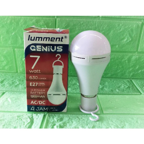 Jual Lumment Lampu Emergency LED AC/DC GENIUS / lampu mati listrik ...