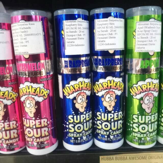 Jual Warheads Super Sour Spray Candy/Permen Asem(0.68 oz) | Shopee ...