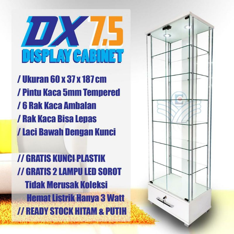 Jual lemari display dx7.5 dx75 | Shopee Indonesia