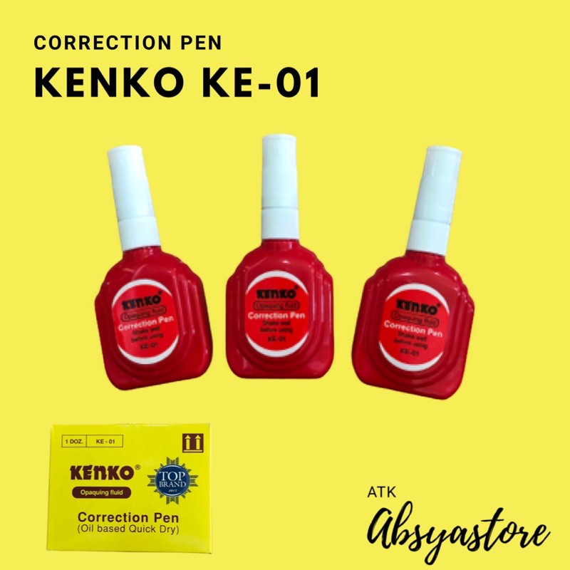 Jual kenko tipex correction pen ke-01 tip-ex | Shopee Indonesia