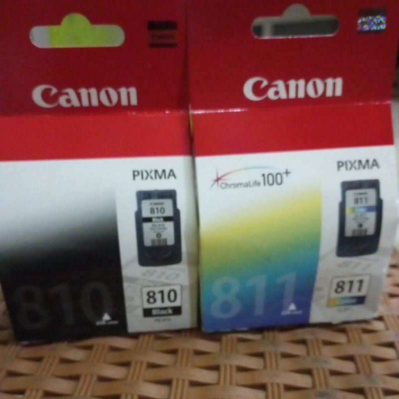 Jual TINTA CANON 810 BLACK & 811 COLOR ORIGINAL | Shopee Indonesia