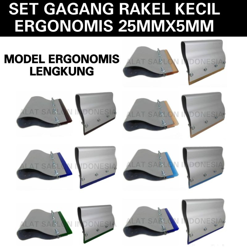 Jual SET GAGANG RAKEL KECIL ALUMUNIUM ERGONOMIS 17,5CM+ RAKEL 25MMX5MM ...