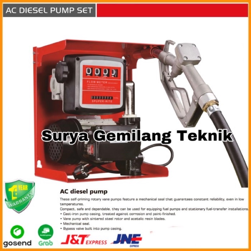 Jual Pompa Fuel Rite Flowmeter Digital Pompa Transper Cairan BBM SPBU ...