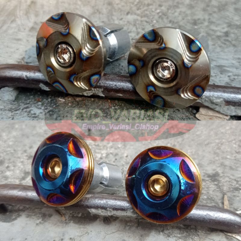 Jual jalu stang titanium gepeng bandul setang titan asli bakaran bandul ...