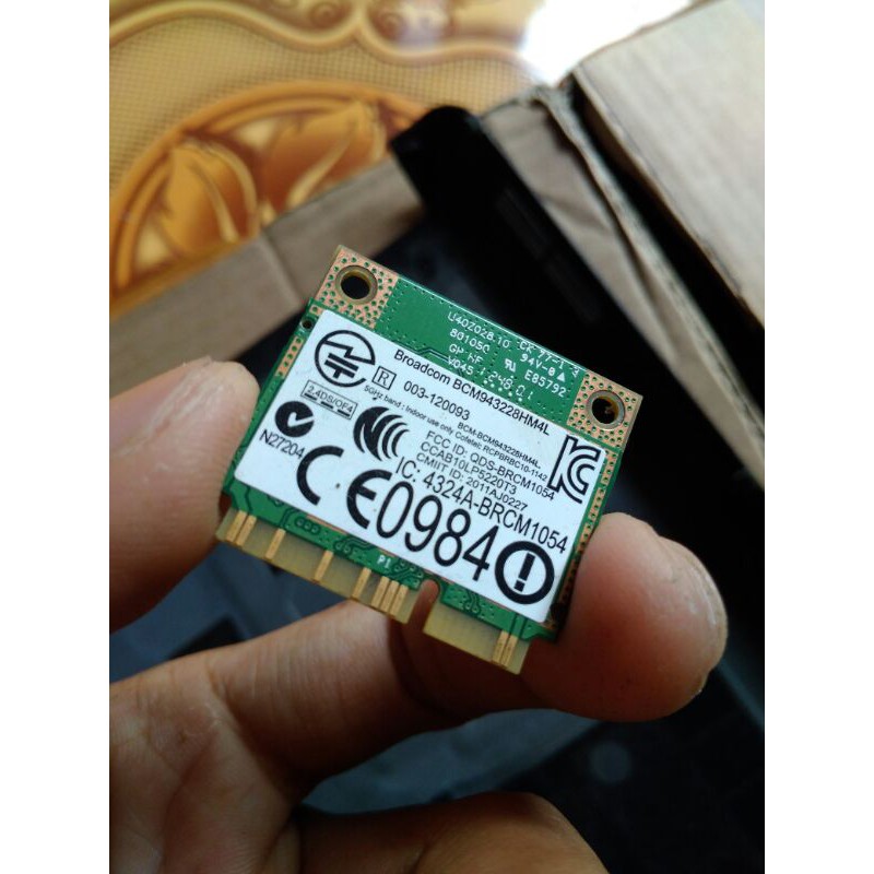 Jual WLAN Wifi Card Modul Laptop Dell Broadcom BCM943228HM4L 5Ghz ...
