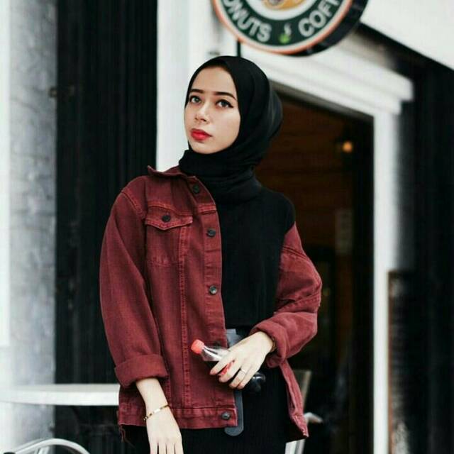 Jual OVERSIZE JAKET MERAH MAROON | Shopee Indonesia