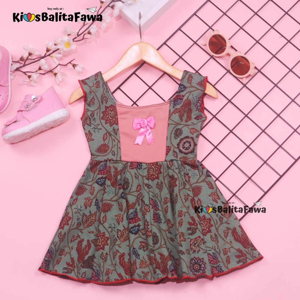 Jual Dress Marsha Uk Bayi - 3 Tahun / Dres Batik Baju Baby New Born ...
