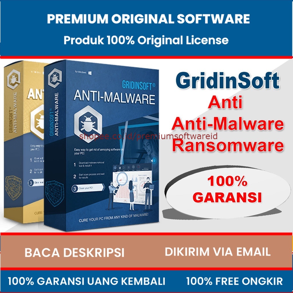 Jual GridinSoft Anti Malware Ransomware Original | Shopee Indonesia