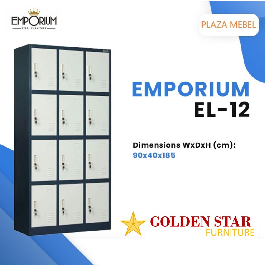 Jual Lemari Loker Locker Cabinet Besi 12 Pintu helm Emporium / informa ...