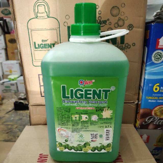 Jual YURI LIGENT SABUN PENCUCI PIRING (DISHWASHING DETERGENT) 3.7L ...