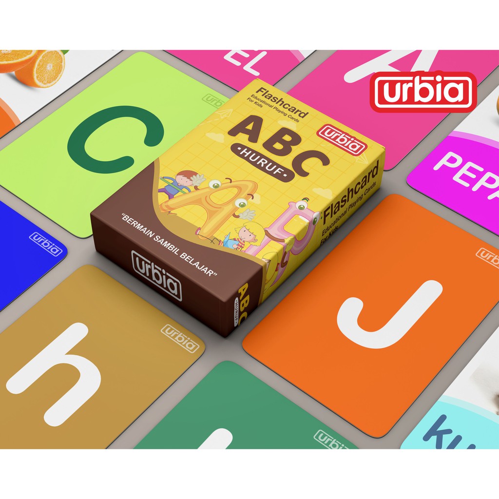 Jual [ COD ] Flashcard Kartu mainan anak edukasi seri ABC HURUF ...